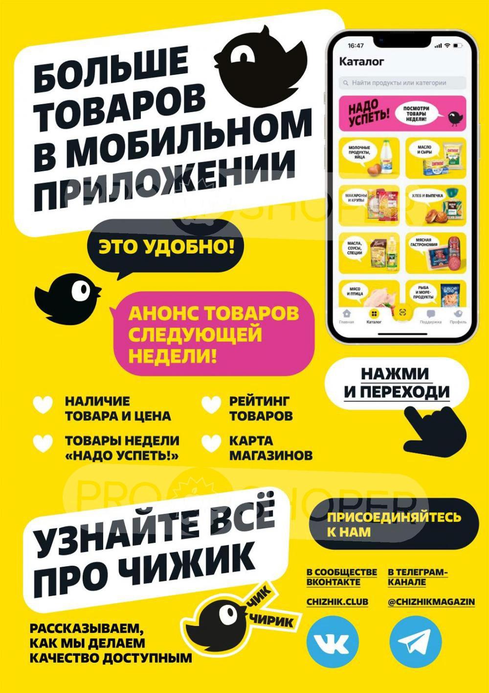 Каталог Чижик - Акции сегодня - с 1 августа 2024 - Саратов